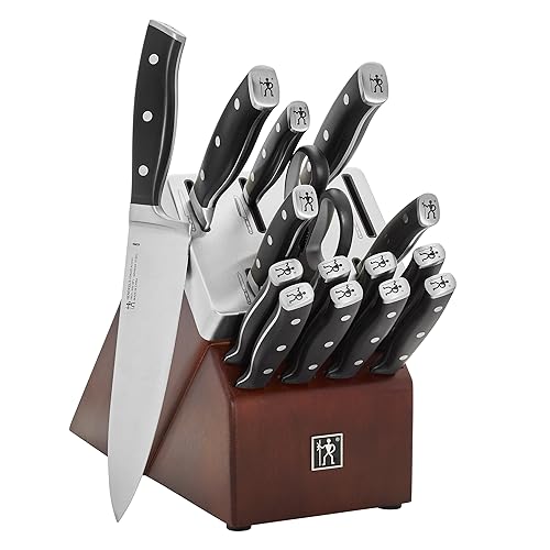 HENCKELS Forged Accent Knife Block Set, 16, Walnut