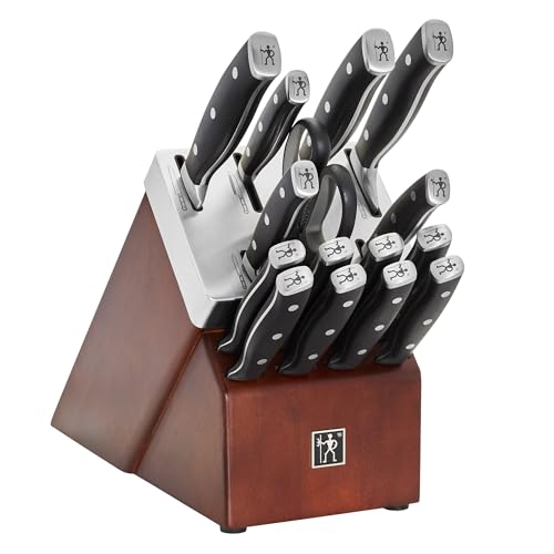 HENCKELS Forged Accent Knife Block Set, 16, Walnut