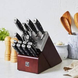 HENCKELS Forged Accent Knife Block Set, 16, Walnut