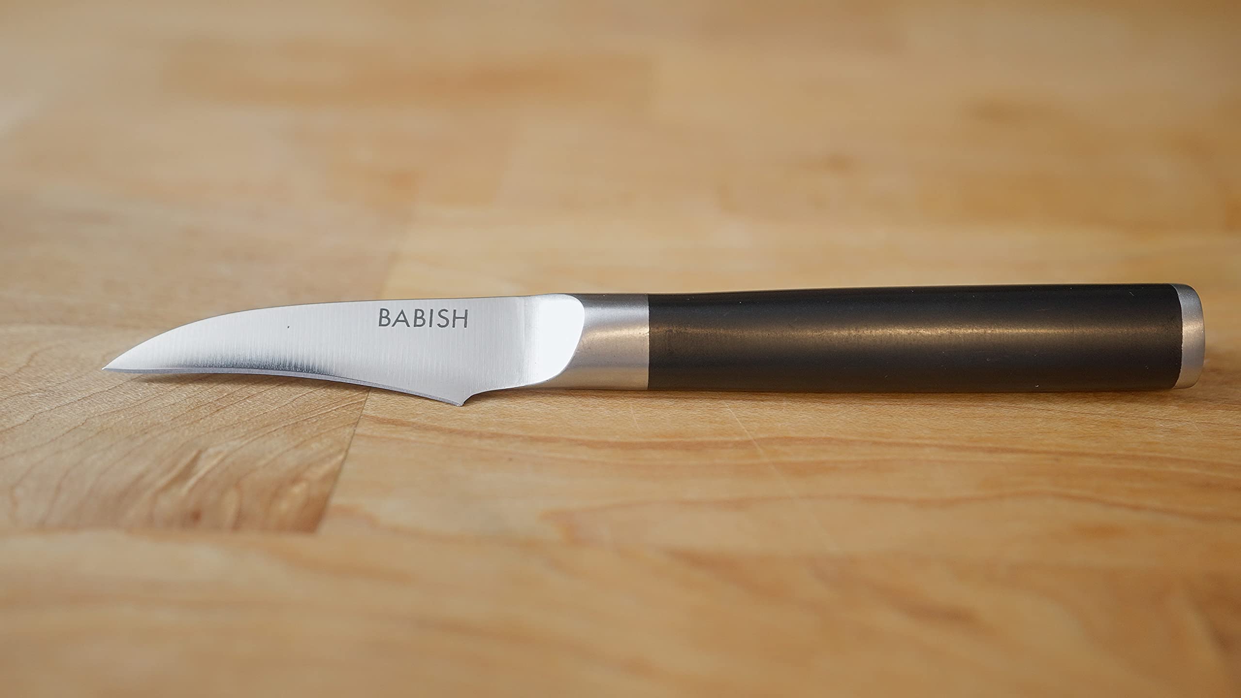 Babish High-Carbon 1.4116 German Steel Cutlery, Birds Beak Peeling, Paring, Tourne Kitchen Knife