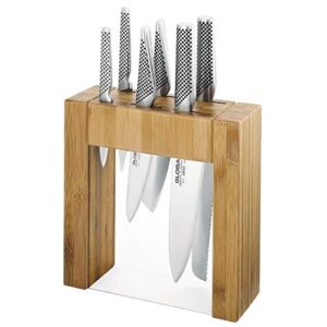 global 7-piece ikasu knife block set