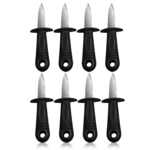 Dhieong 8 Pack Oyster Knife Oyster Shucking Knives Shucker - Stainless Steel Oyster Shucker Shucker Oyster Shuckers with Non Slip Handle for Clam Crab Shellfish Seafood Opener