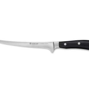 Wüsthof Classic IKON 7" Fillet Knife, Black