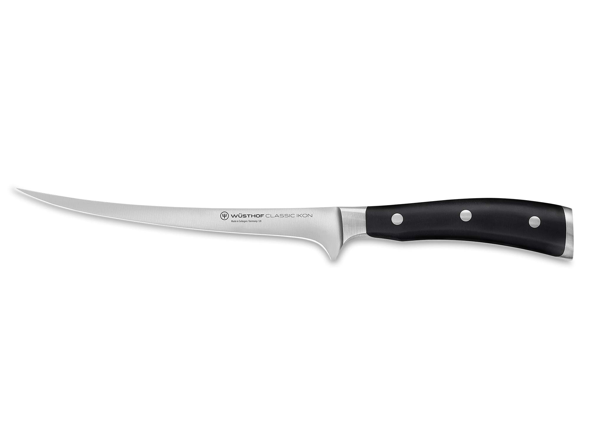 Wüsthof Classic IKON 7" Fillet Knife, Black