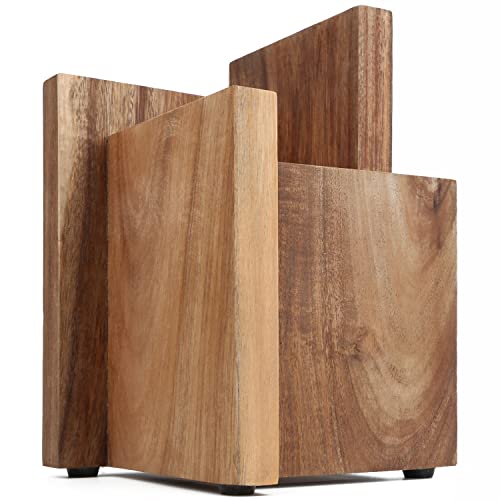 Resafy Magnetic Knife Block Knives Display Stable Board Holder Rack Magnetic Stands with Strong Enhanced Magnets on Both Sides Anti-slip Feet