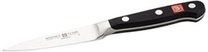 wüsthof paring knife, 3 1/2", black