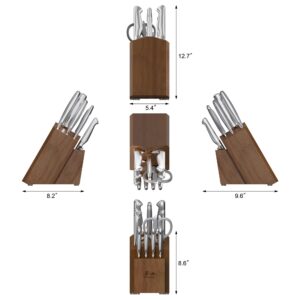 Cangshan Sanford Series 1027150 German Steel 12-Piece Knife Block Set, Acacia