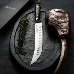 Cutluxe Brisket, Bullnose and Cimeter Knife Set– Forged High Carbon German Steel – Full Tang & Razor Sharp – Ergonomic Handle Design – Artisan Series