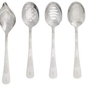 Mercer Culinary 7-Piece Plating Spoons II Set, Silver