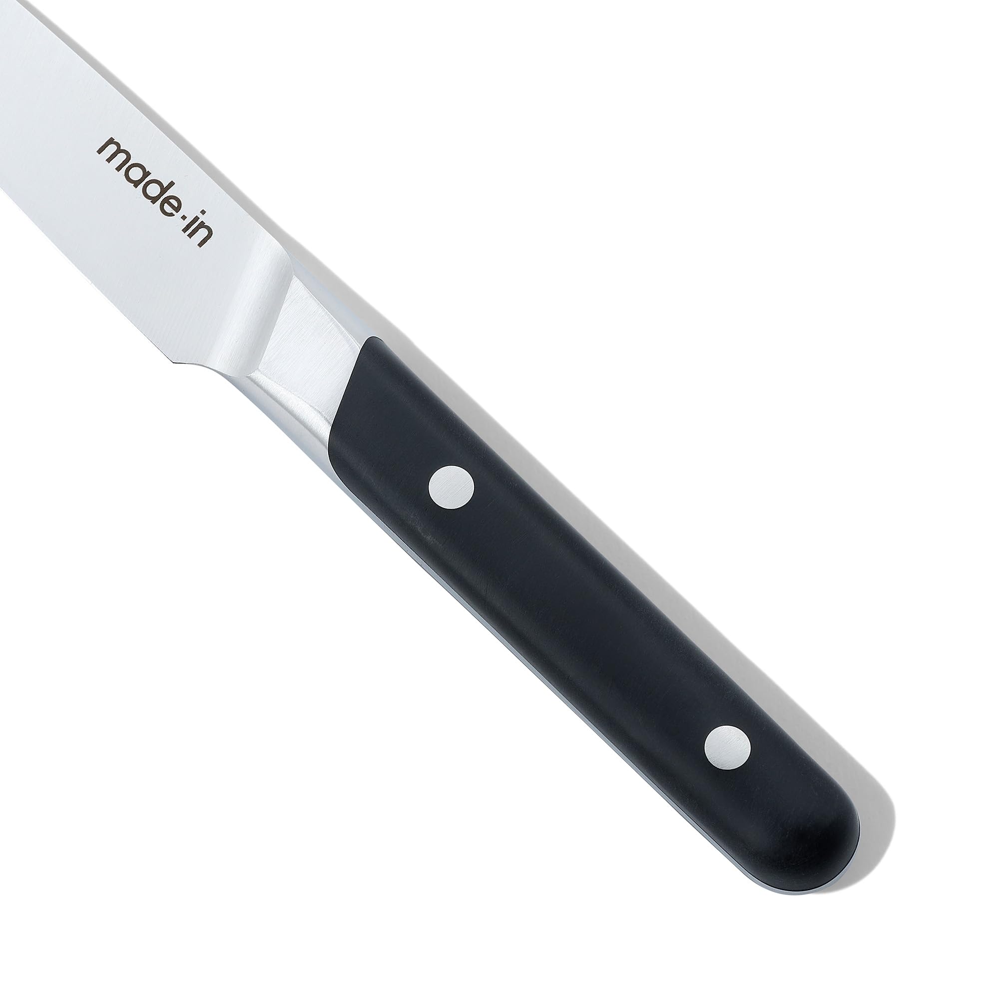 Made In Cookware - 4" Paring Knife - Crafted in France - Full Tang With Truffle Black Handle