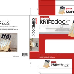 Bamboo Magnetic KNIFEdock - The kitchen Magnetic KNIFEdock has revolutionized storing and displaying your knifes both elegantly, and safely. This KNIFEdock keeps your cutlery close at hand.