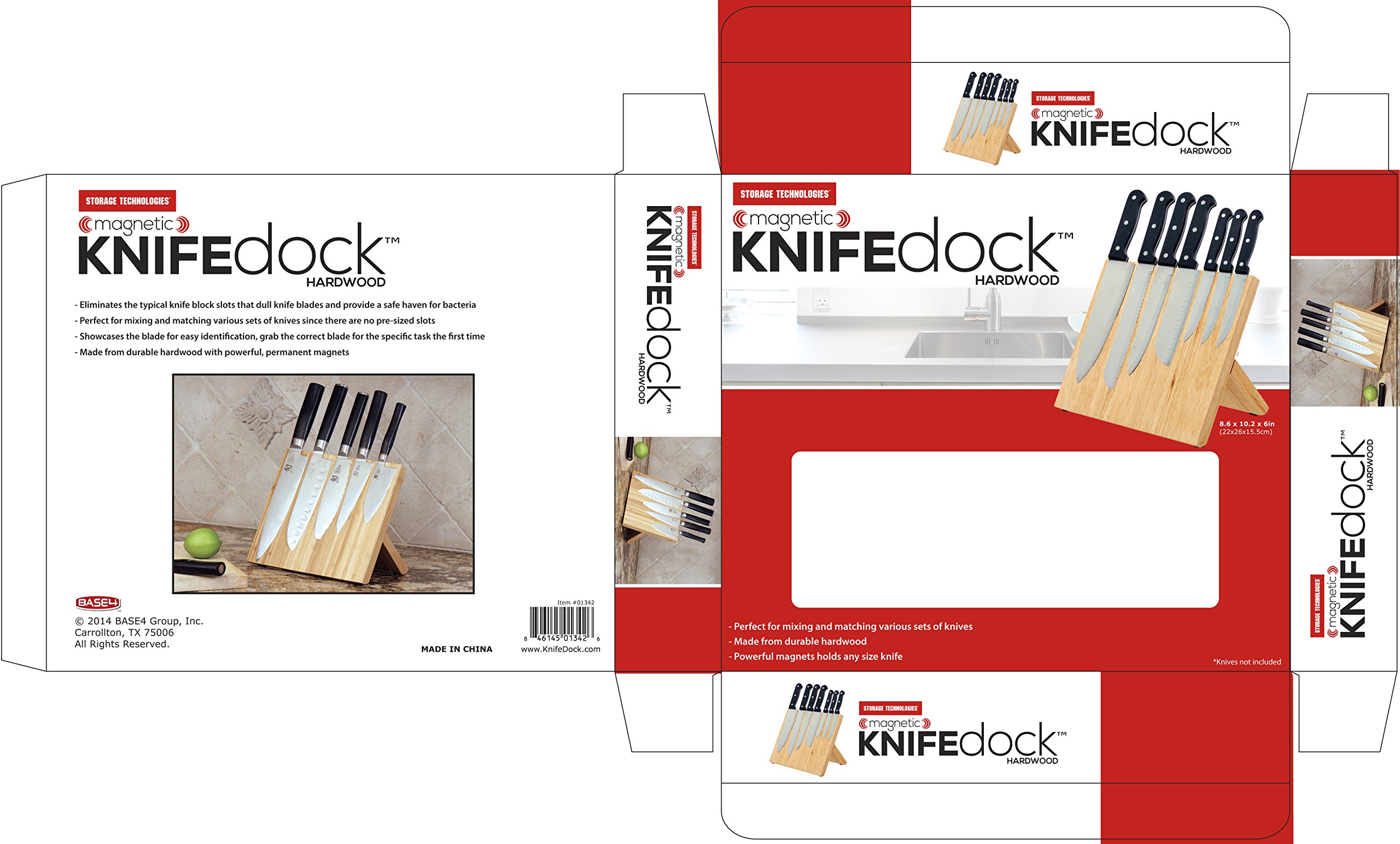 Bamboo Magnetic KNIFEdock - The kitchen Magnetic KNIFEdock has revolutionized storing and displaying your knifes both elegantly, and safely. This KNIFEdock keeps your cutlery close at hand.