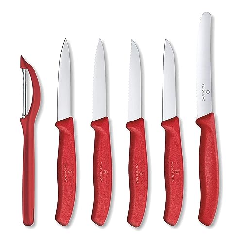 Victorinox Swiss Army 6.7111.6G Swiss Classic Knife Set Red Set of 6