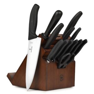 victorinox swiss classic 14-piece swivel knife block set