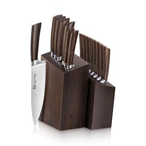 cangshan a series swedish steel forged 16 piece knife block set