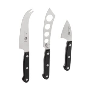 victorinox swiss army 3-piece gourmet cheese knife gift set