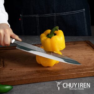 CHUYIREN Sushi Knife Sashimi Knife- 9.5inch and 10.6 inch, Wooden Handle And Wenge Wood Handle