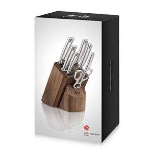 Cangshan TN1 Series 1021950 Swedish 14C28N Steel Forged 8-Piece Knife Block Set, Walnut