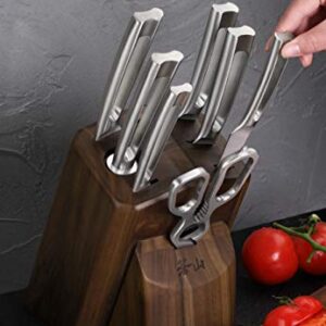 Cangshan TN1 Series 1021950 Swedish 14C28N Steel Forged 8-Piece Knife Block Set, Walnut