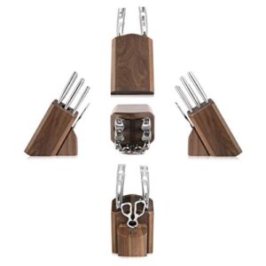 Cangshan TN1 Series 1021950 Swedish 14C28N Steel Forged 8-Piece Knife Block Set, Walnut