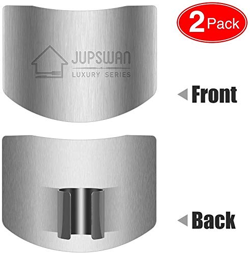 Jupswan Finger Guards for Cutting Stainless Steel Knife Cutting Protector Kitchen Tool Chef Knife Finger Guard for Food Chopping Cutting Avoid Hurting (2-Pack)