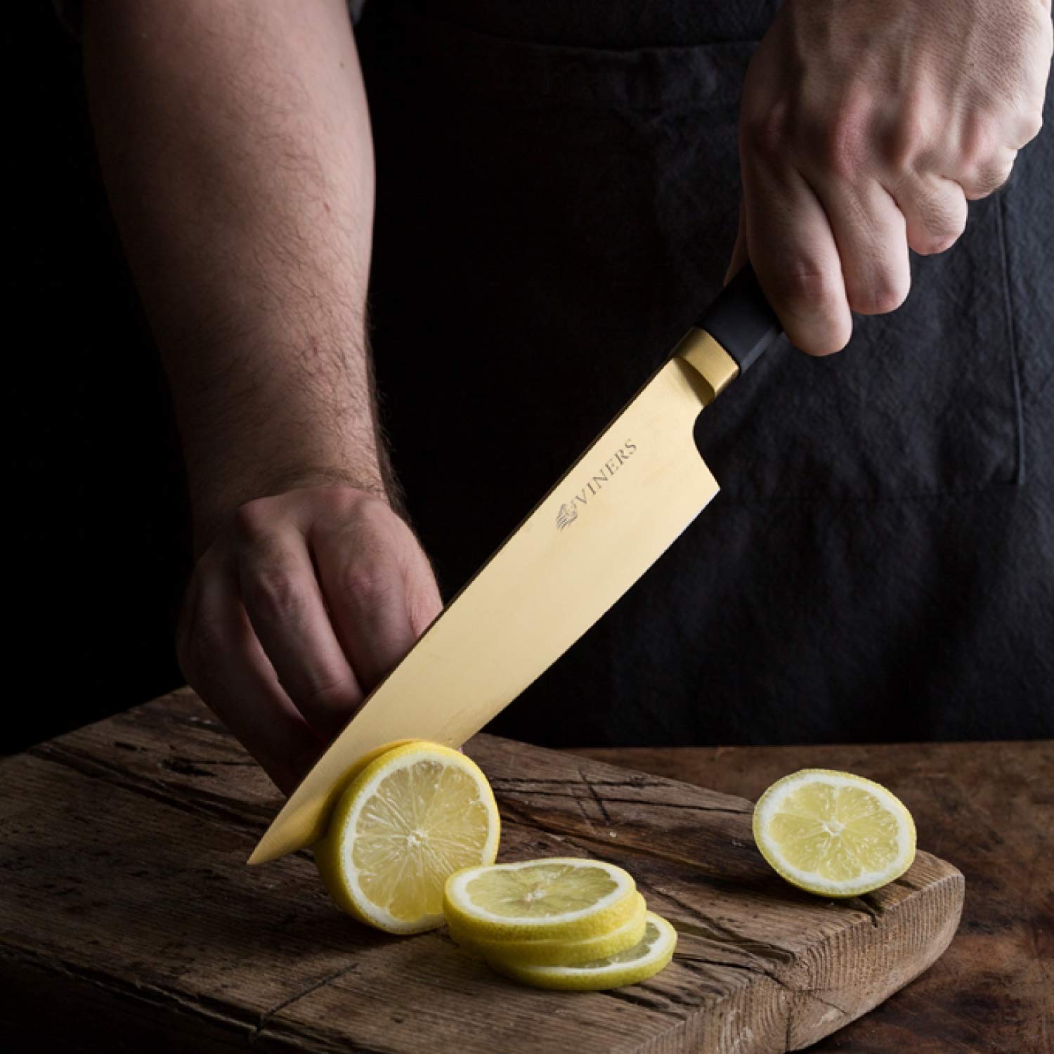 Viners 6-Piece Knife Block Giftbox | Titan Gold