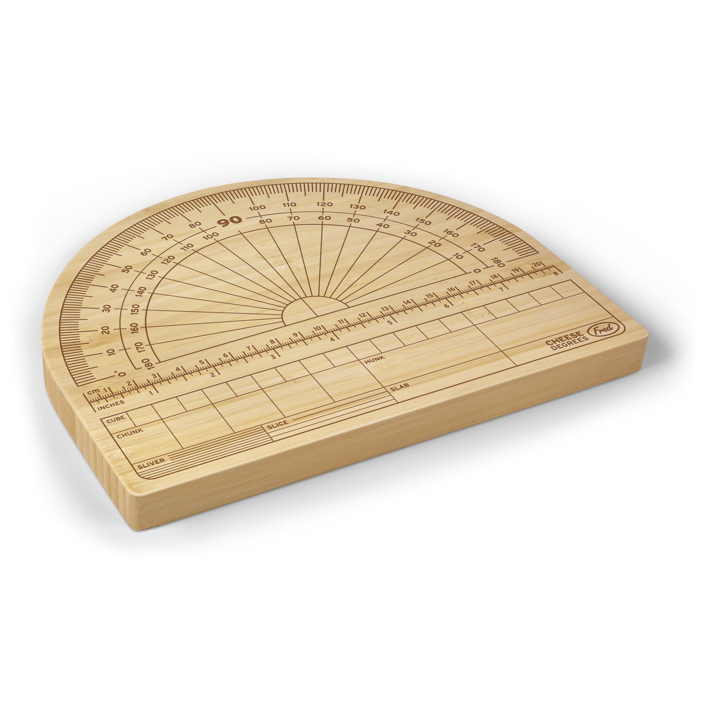 Genuine Fred CHEESE DEGREES Bamboo Cutting Board, medium -,5186692