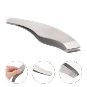 Hemoton Tool Tweezer, Pork Chicken Removal Duck Tools Removing Fishbone Plier Stainless Bones, Tweezer Puller Feather Clip Pluck Ham Wool Scales Precision Restaurant Steel Pig Fish for