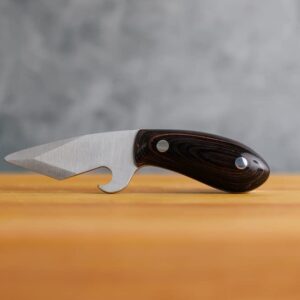 Middleton Made Knives Brew Shucker - Oyster Knife with Bottle Opener - Handmade Oyster Shucker - Oyster Shucking Knife - Made in the USA