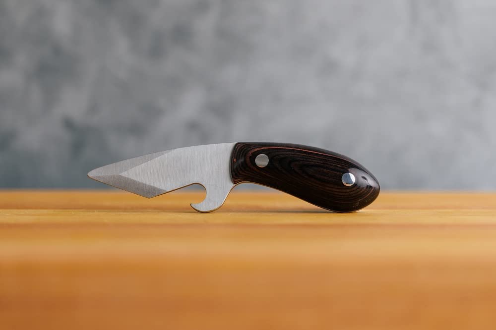 Middleton Made Knives Brew Shucker - Oyster Knife with Bottle Opener - Handmade Oyster Shucker - Oyster Shucking Knife - Made in the USA