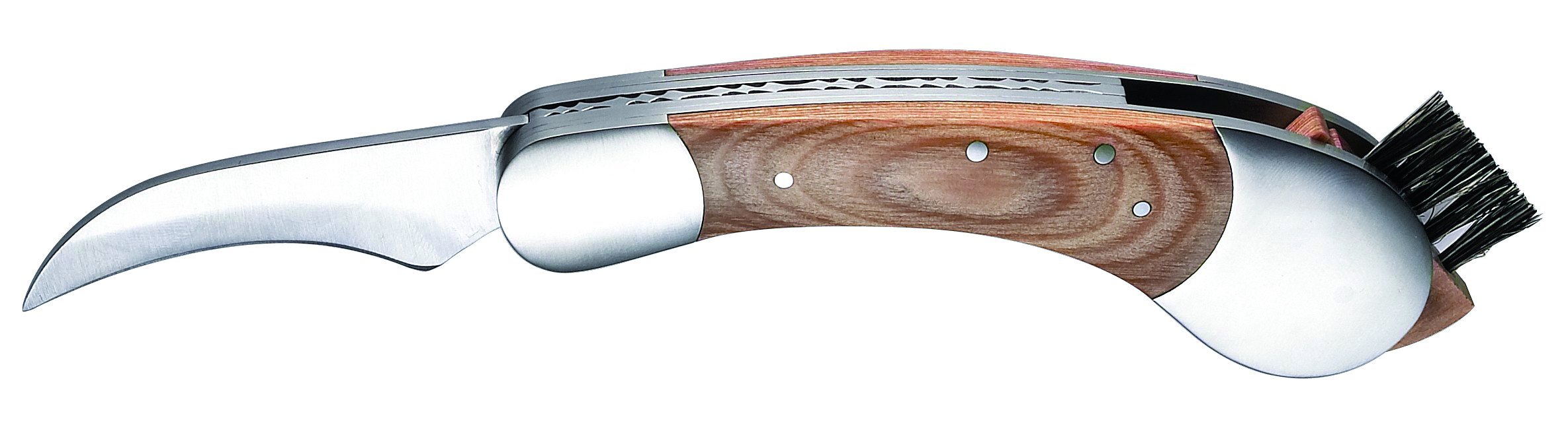 Legnoart-MK1-Porcino Mushroom Knife-Beechwood Handle with Eco-Leather Gift Box