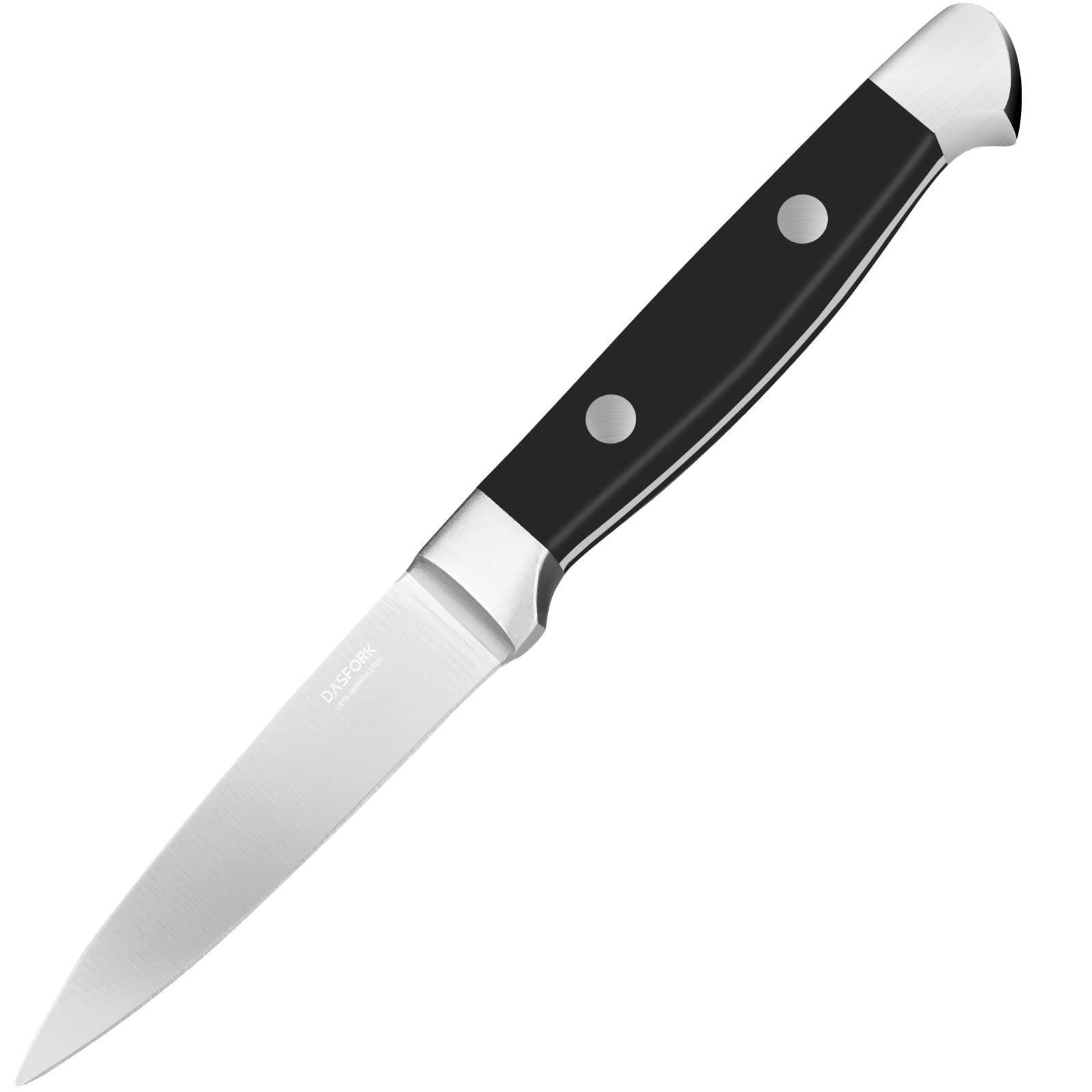 dasfork Paring Knife 3.5 inch German High Carbon Stainless Steel Vegetable Fruit Knife - Full Tang Small Kitchen Knife