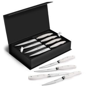 henckels forged contour 8-pc steak knife set - white