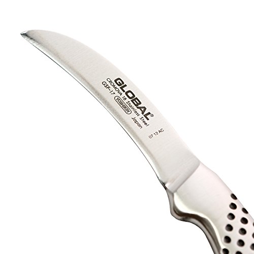 Global GSF-17-2 1/2 inch, 6cm Bird's Beak Curved Peeling Knife