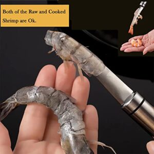 YWHWXB 5 in 1 Shrimp Line Fish Maw Knife - Multifunctional Stainless Steel Fish Scale Planer, Double-row Shrimp Cleaner Knife,Shrimp Deveiner Tool for Home Kitchen,3Pcs