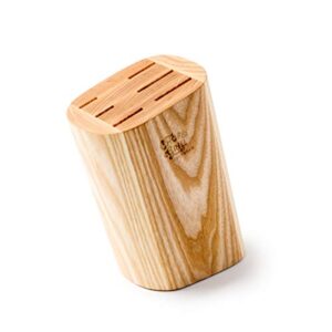 greenpan chop and grill ash wood knife block