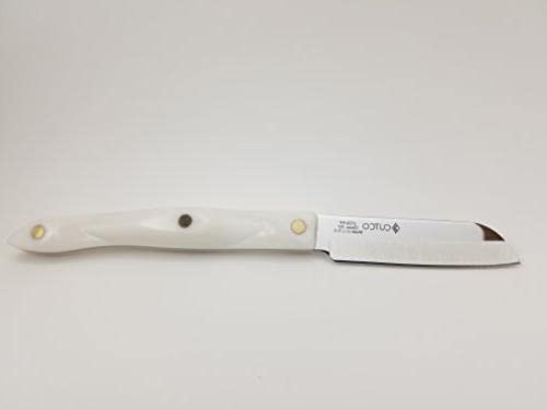 CUTCO Model 3720 White (Pearl) Santoku Paring Knife with High Carbon Stainless 3" blade and 5" handle in factory-sealed plastic bag.