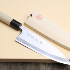 Yoshihiro Shiroko High Carbon Steel Kasumi Deba Japanese Fillet Chef's Knife 7inch(180mm)