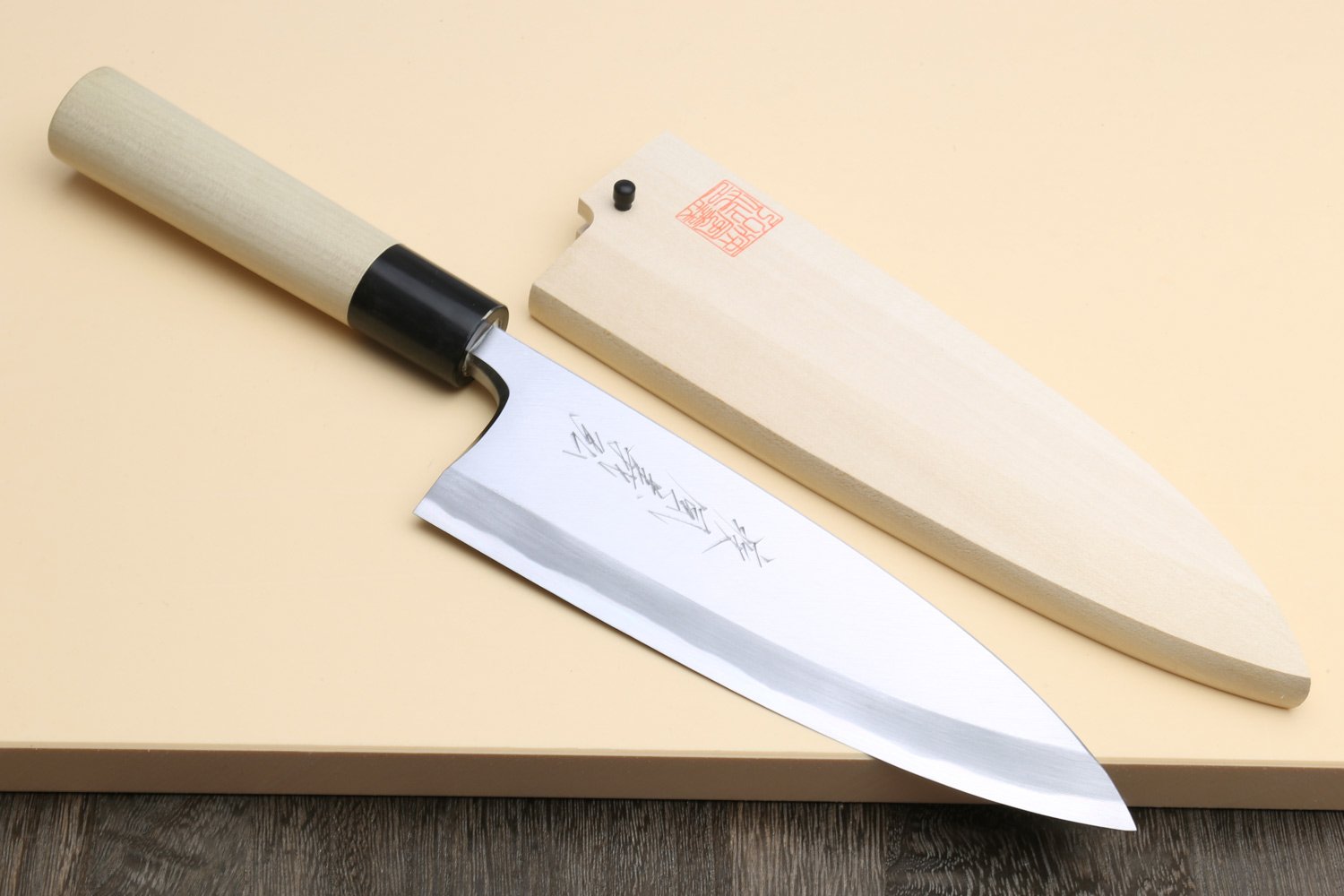 Yoshihiro Shiroko High Carbon Steel Kasumi Deba Japanese Fillet Chef's Knife 7inch(180mm)