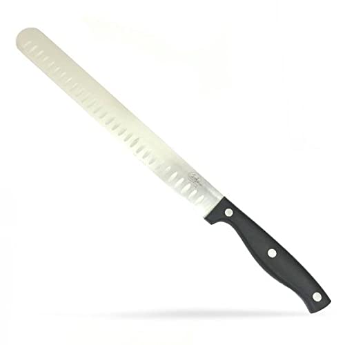 Professional Meat Cutting Knife - the Ultimate 100% Steel Slicing Knife - Slice Meat Like the Pros (14")