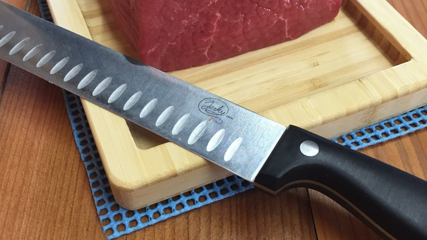 Professional Meat Cutting Knife - the Ultimate 100% Steel Slicing Knife - Slice Meat Like the Pros (14")