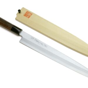 Yoshihiro Shiroko High Carbon Steel Kasumi Yanagi Rosewood Handle Sushi Sashimi Chef Knife (11.8'' (300mm))