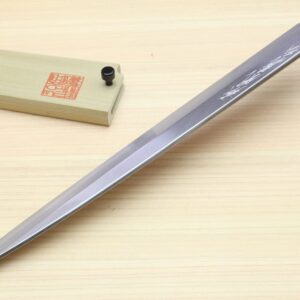 Yoshihiro Shiroko High Carbon Steel Kasumi Yanagi Rosewood Handle Sushi Sashimi Chef Knife (11.8'' (300mm))