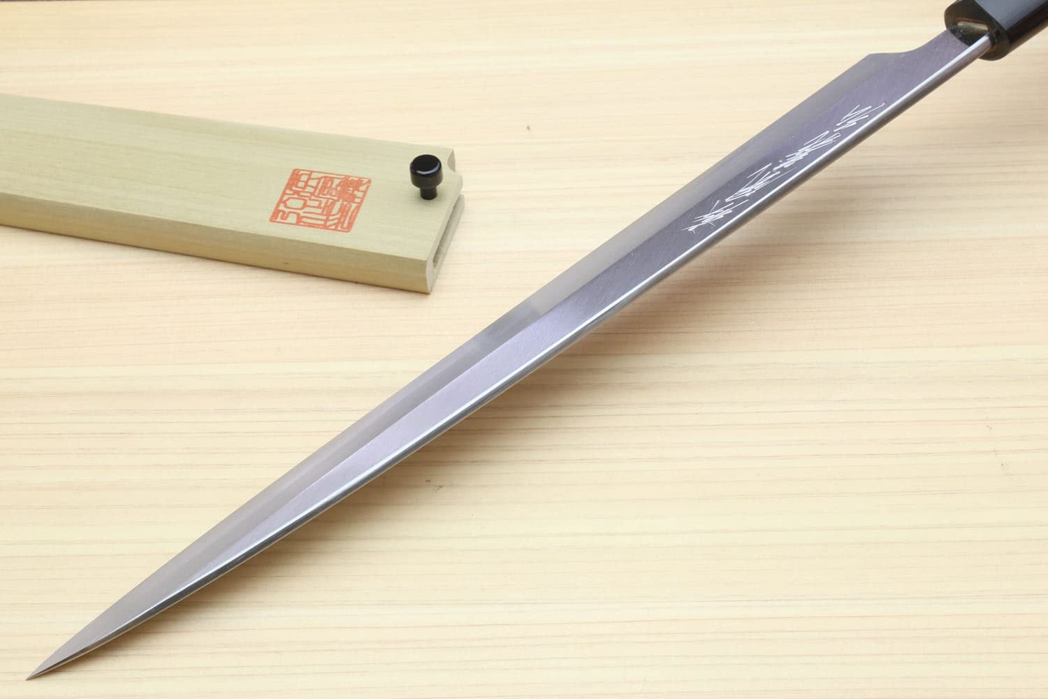 Yoshihiro Shiroko High Carbon Steel Kasumi Yanagi Rosewood Handle Sushi Sashimi Chef Knife (11.8'' (300mm))