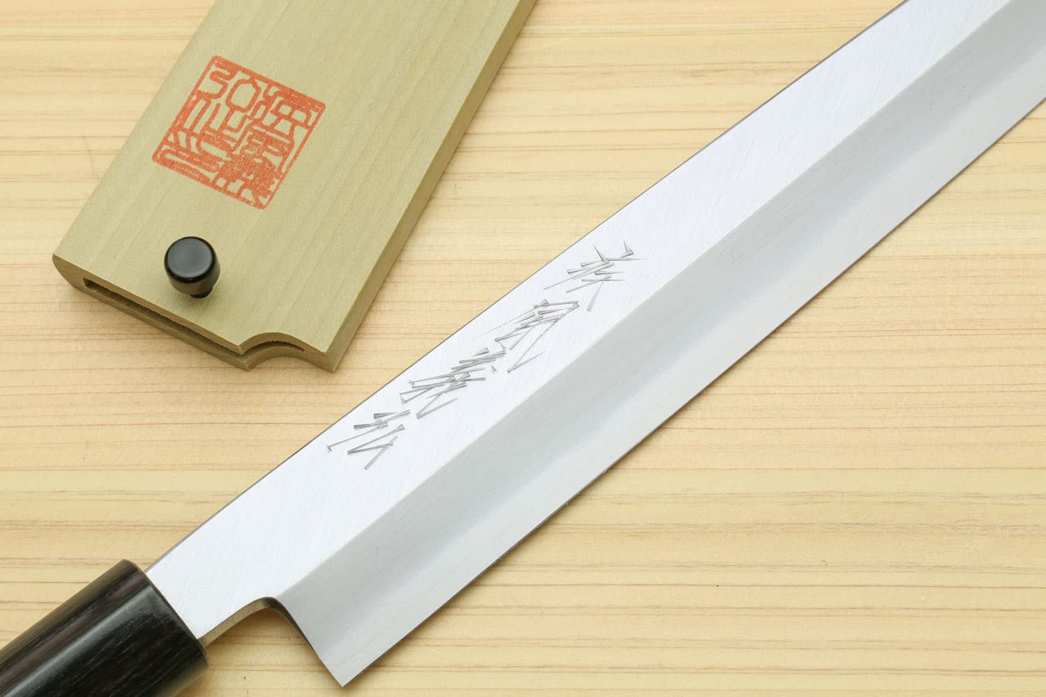 Yoshihiro Shiroko High Carbon Steel Kasumi Yanagi Rosewood Handle Sushi Sashimi Chef Knife (11.8'' (300mm))