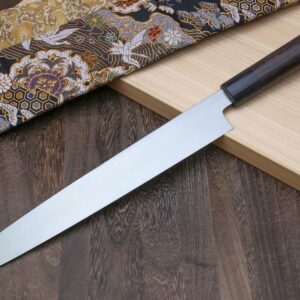 Yoshihiro Shiroko High Carbon Steel Kasumi Yanagi Rosewood Handle Sushi Sashimi Chef Knife (11.8'' (300mm))