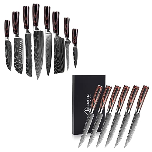 SENKEN 14-piece Japanese Kitchen Knife Set - Imperial Collection