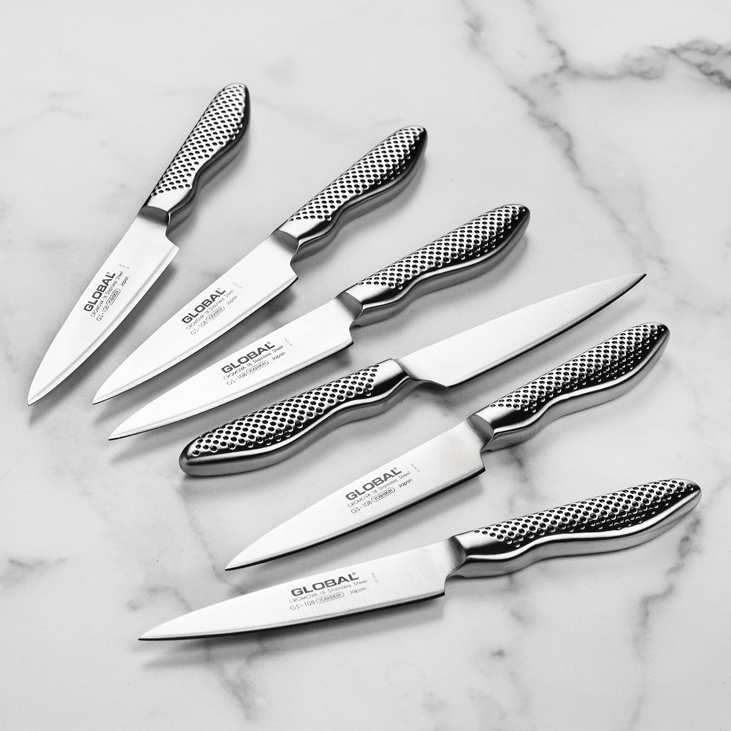 Global Fine Edge Steak Knife Set (6 Piece) - Made in Japan