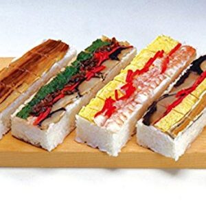 JapanBargain, Sushi Press Maker Rectangular Wooden Oshizushi Box Sushi Mold Oshizushihako, 8.5 inch x 2.75 inch