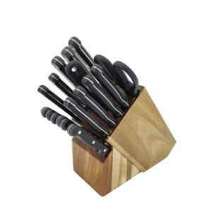 17-Piece Kitchen Cutlery Block Set Stainless Steel Chef Wood Professional 15276-NF